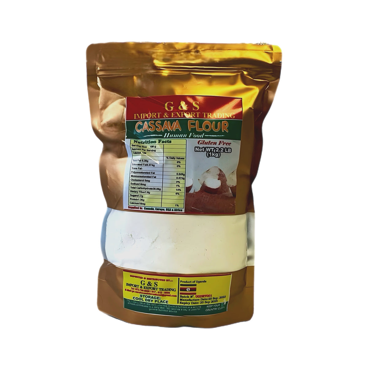 Cassava Flour 1Kg(2.24lbs) Product of Uganda – Mama Mata