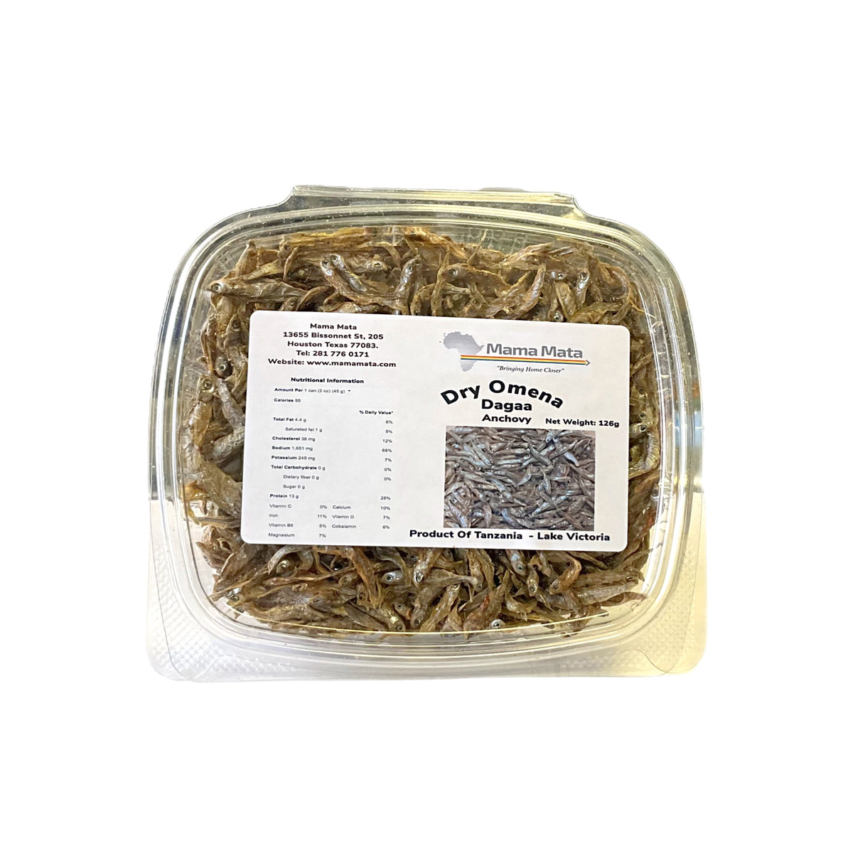 Dry Omena/ Ndagaa /Mukene 126g – Mama Mata