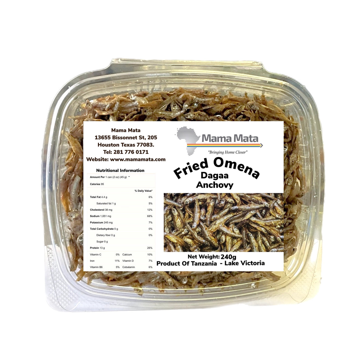 Fried Omena/Ndagaa/Mukene 240g – Mama Mata