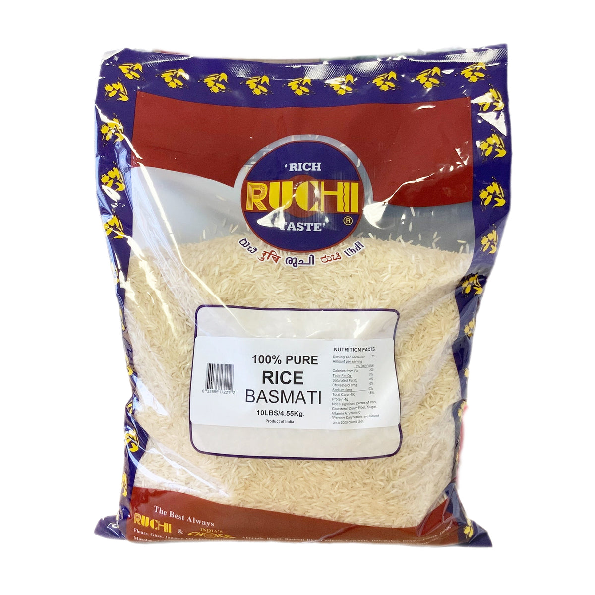 Basmati Rice - Ruchi 10lbs – Mama Mata